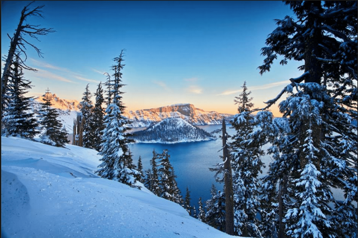 Crater Lake Oregon Winter Photography - Morrisey Productions